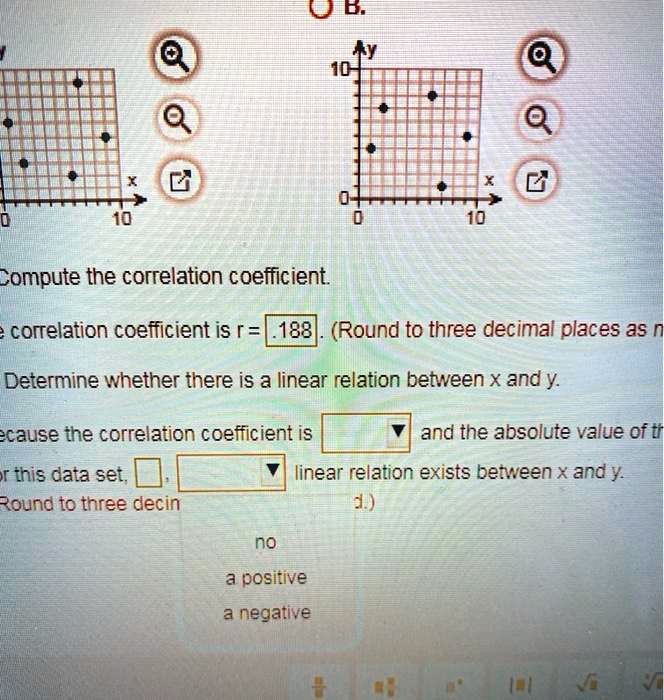 Solved O Compute The Correlation Coefficient Correlation Coefficient