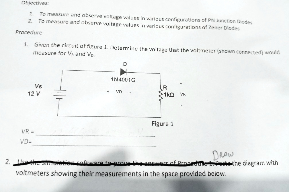 1n4001g diode 50v 1a objectives 1 to measure and observe...