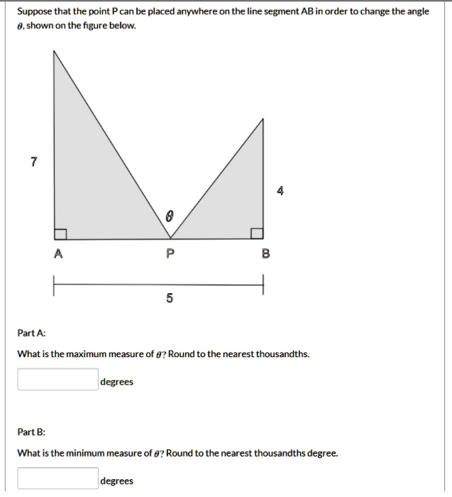 suppose that the point p can be placed anywhere on the line segment ab in order to change the ...