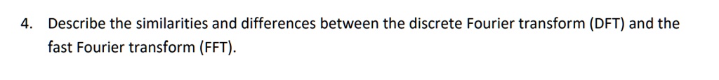 SOLVED: Describe the similarities and differences between the discrete ...