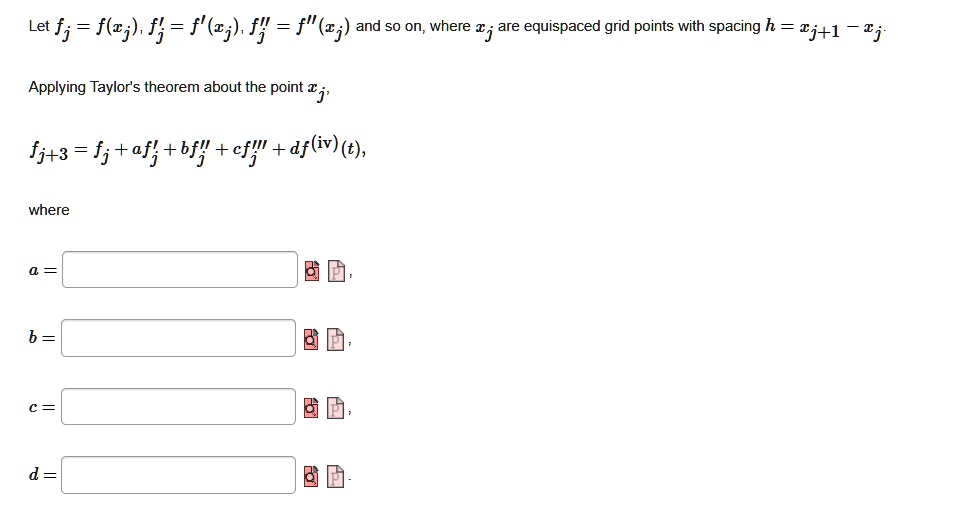 let fj fle fj f2f fj and s0 on where ej are equispaced grid points with spacing h ejl rj ...