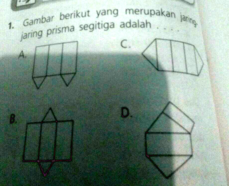 SOLVED: gambar berikut yang merupakan jaring jaring prisma segitiga ... SOLVED: gambar berikut yang merupakan jaring jaring prisma segitiga ...