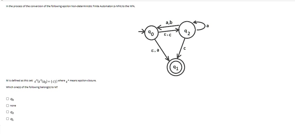 In The Process Of Converting The Following Epsilon Non Deterministic