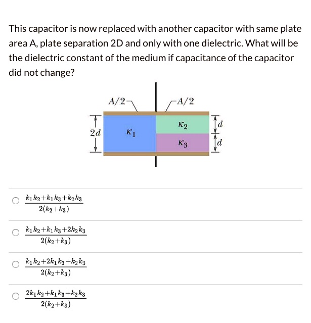 SOLVED: This capacitor is now replaced with another capacitor with the ...