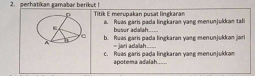 SOLVED: Perhatikan gambar berikut perhatikan gamabar berikut ! Titik E ...