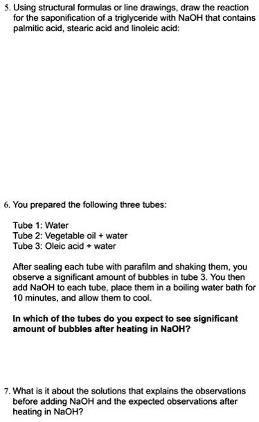 using structural formulas or line drawings draw ihe reaction for the ...