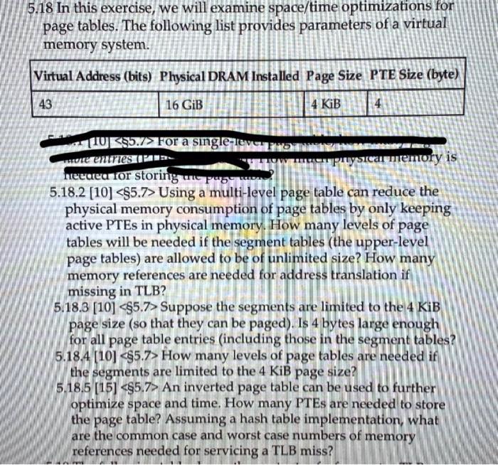 computer architeturepleas solve the shown parts 518 in this exercisewe will examine spacetime ...