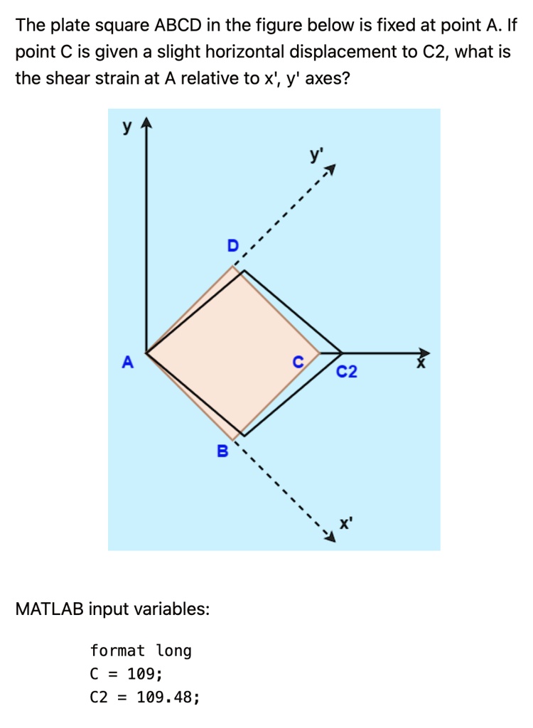 The plate square ABCD in the figure below is fixed at point A. If point ...