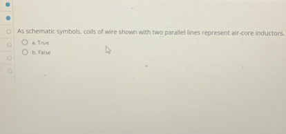 SOLVED: As schematic symbols, coils of wire shown with two parallel ...