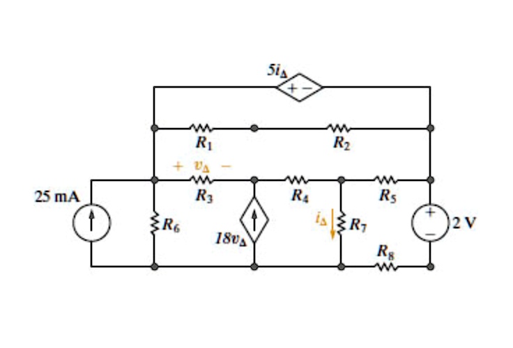 SOLVED: a. Determine the number of nodes in the circuit shown. b. Determine the number of ...