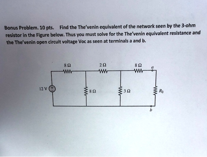 VIDEO solution: Bonus Problem: Finding the Thevenin Equivalent Find the Thevenin equivalent of ...