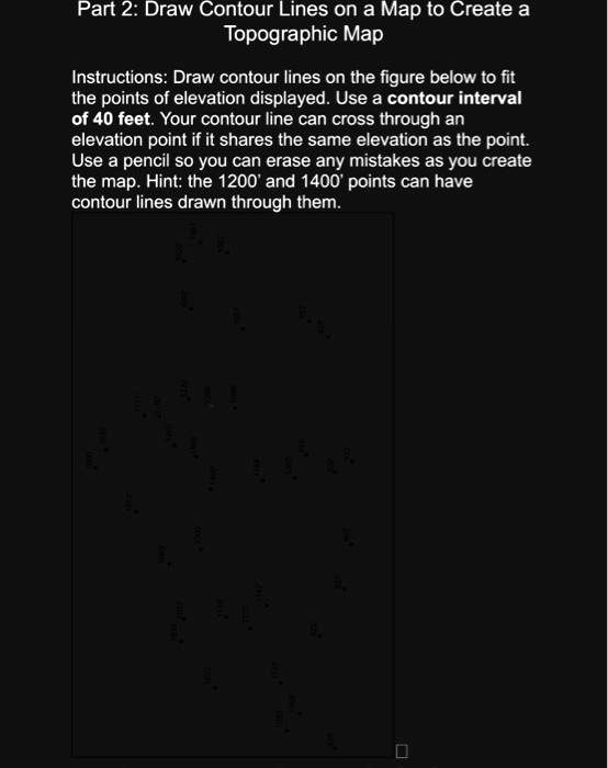 Part 2: Draw Contour Lines on a Map to Create a Topographic Map ...