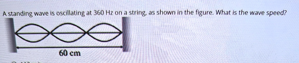 a standing wave is oscillating at 360hz on a string as shown in the ...