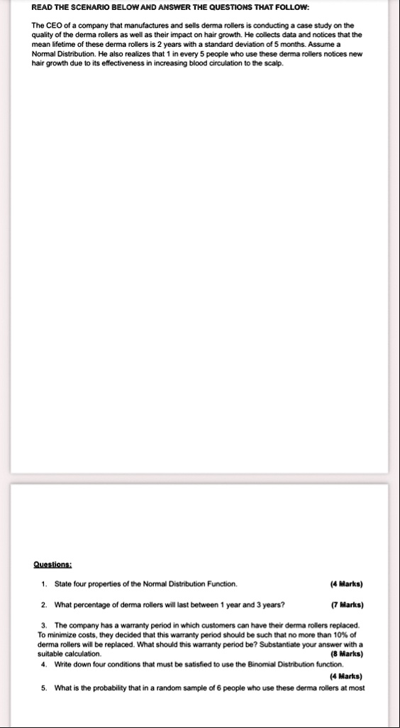 read the scenario below and answer the questions that follow the ceo of ...