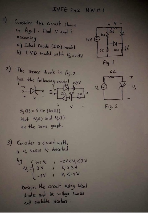 infe 242 hw 1 consider the circuit shown y in fig1find vand i sk ...