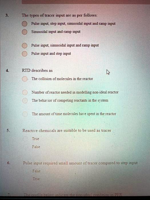 SOLVED: The types of tracer input are as follows: - Pulse input - Step ...