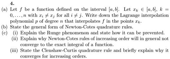 SOLVED: Let f be a function defined on the interval [a, b]. Let [a, b]k = 0n with for all ij ...
