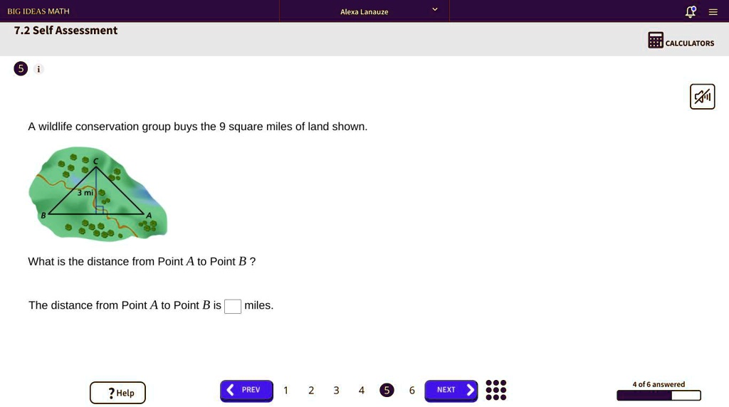 SOLVED: 'A wildlife conservation group buys the 9 square miles of land ...
