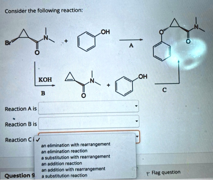 SOLVED: Consider the following reaction: OH OH KOH Reaction A is ...