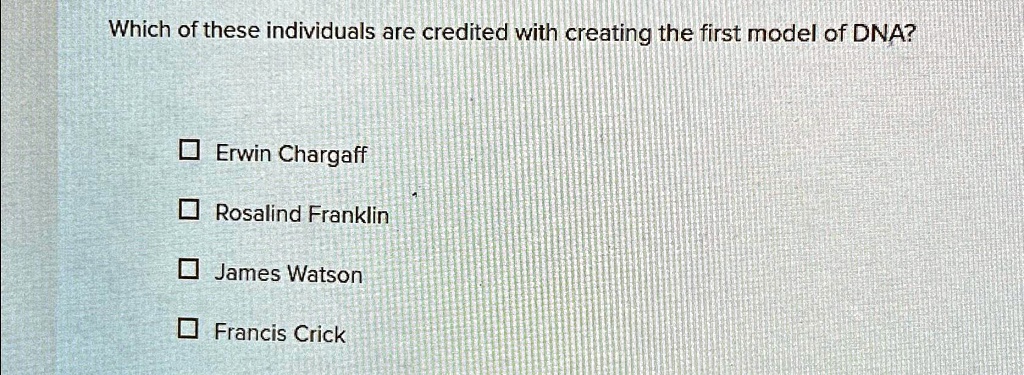 Which of these individuals are credited with creating the first model ...