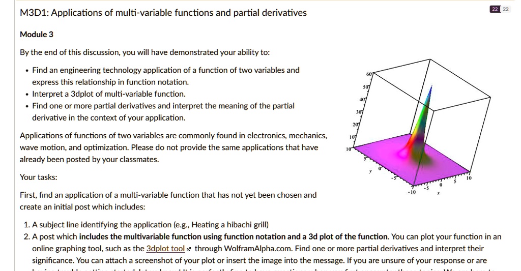 m3d1 applications of multi variable functions and partial derivatives ...