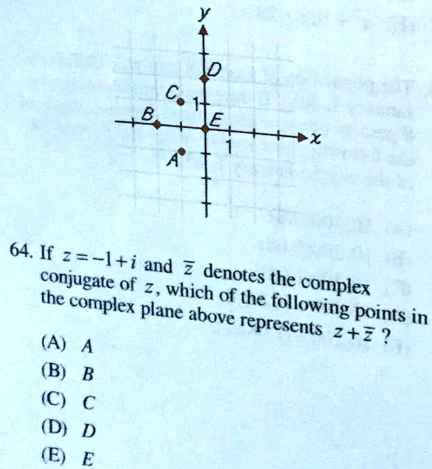SOLVED: ' If z = -1 + i and z^- denotes the complex conjugate of z ...