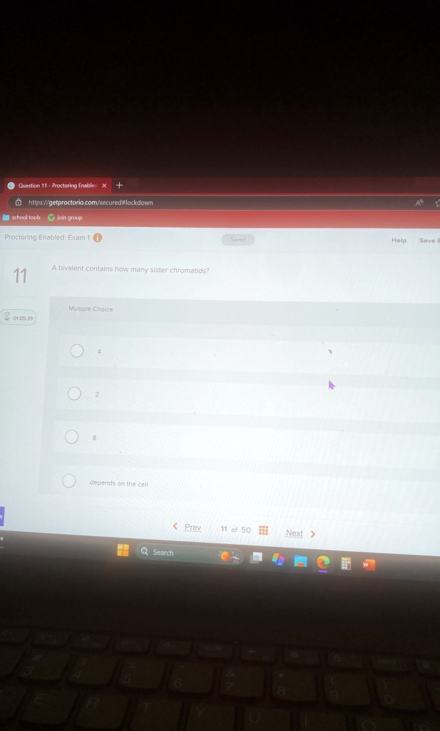 Question 11 - Proctoring Enabled https://getproctorio.com/secured#lockdown school tools join ...