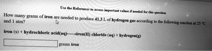 SOLVED: Use the Relerences CleSs uFAnt WAlue nerded Dor this question ...