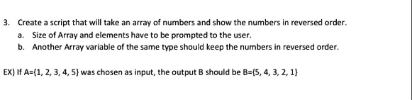 Solved This Must Be A C Programming Script Using Array Thank You 3 Create A Script That