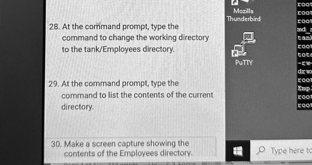 SOLVED: At the command prompt, type the command to change the working ...