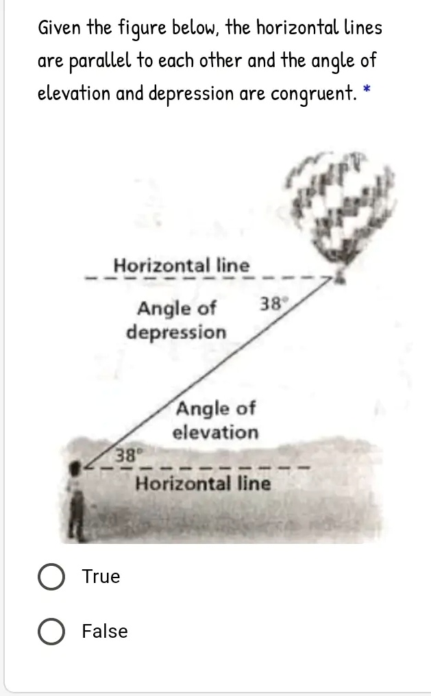 Given the figure below, the horizontal lines are parallel to each other ...