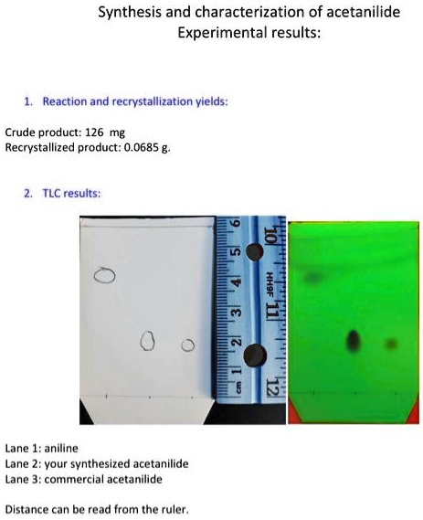 synthesis and characterization of acetanilide experimental results ...