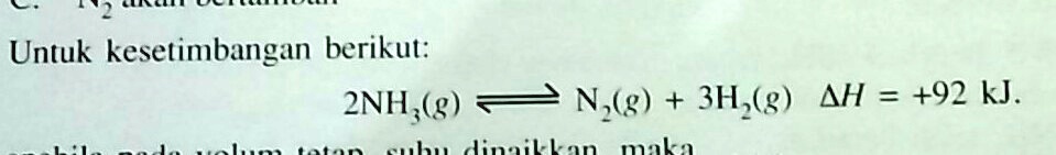 SOLVED: apabila pada volum tetap suhu dinaikkan makaapabila pada volum ...