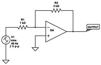 SOLVED: a) Calculate the closed-loop voltage gain of an inverting ...