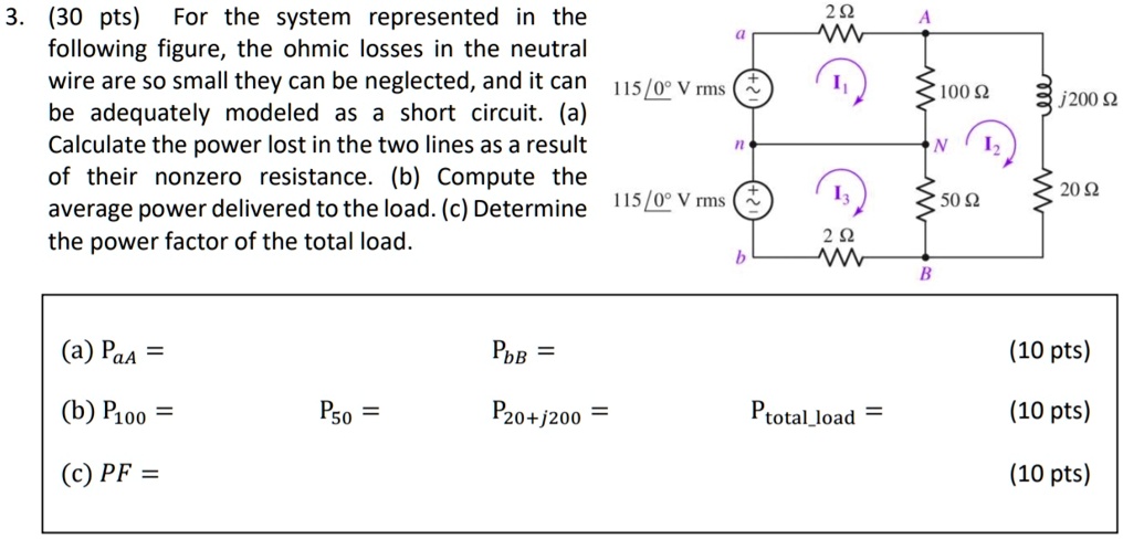 for the system represented in the following figure the ohmic losses in ...