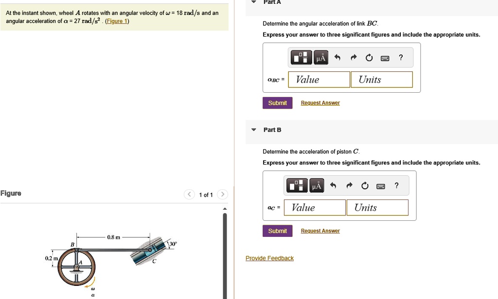 at the instant shown wheel a rotates with an angular velocity of omega ...