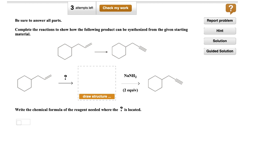 3 attempts left Check my work Be sure to answer all parts. Complete the ...