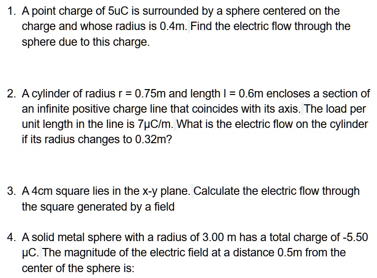 SOLVED: A point charge of +2C is surrounded by a sphere centered on the ...