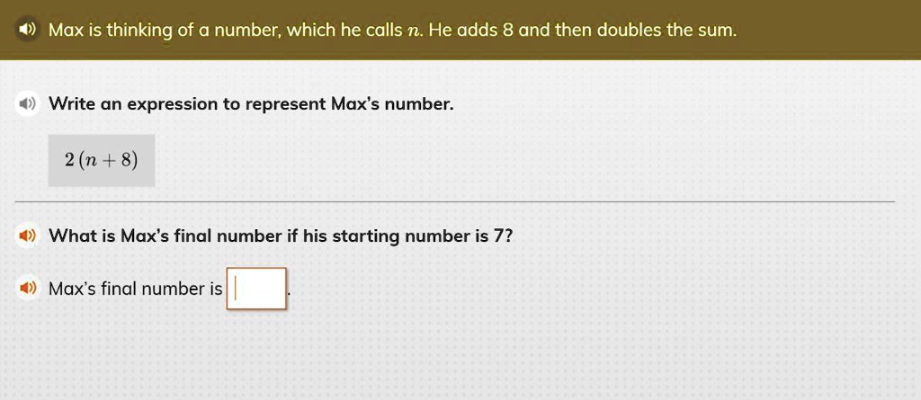 SOLVED: ...heh....I'm not that good at math. Max is thinking of a ...