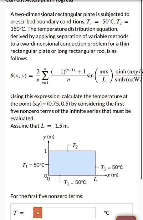 Solved A Two Dimensional Rectangular Plate Is Subjected To Prescribed