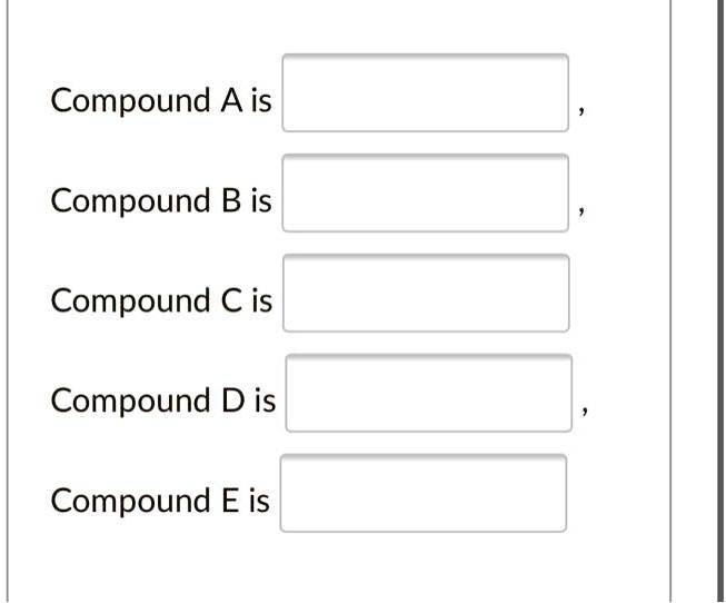 compound a is compound b is compound c is compound d is compound e is 06554