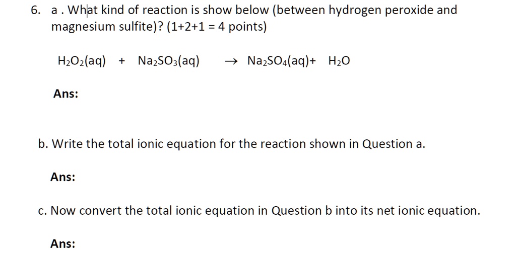 SOLVED: 6. What kind of reaction is shown below (between hydrogen ...