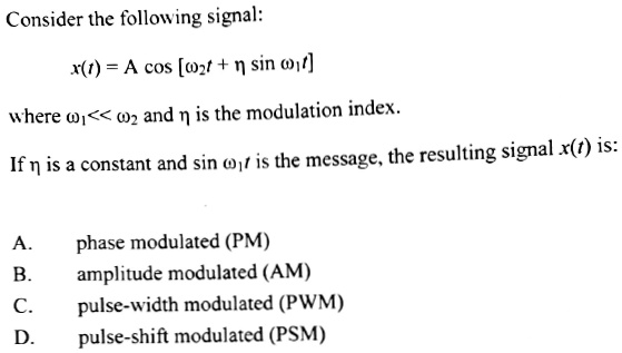 SOLVED: WHAT IS THE SIGNAL AND THE EQUATIONS LOOK LIKE FROM THE GIVEN ...