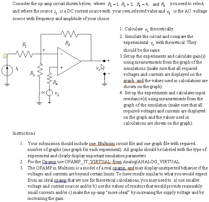 And where the source i is a DC current source with your own selected ...