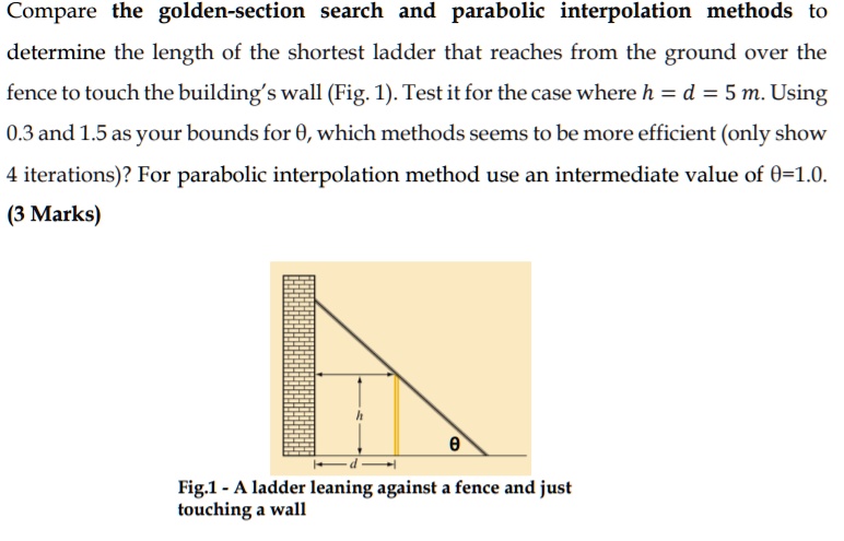 Solved Draw A Flowchart For The Golden Section Search Minimization Algorithm Then Develop A