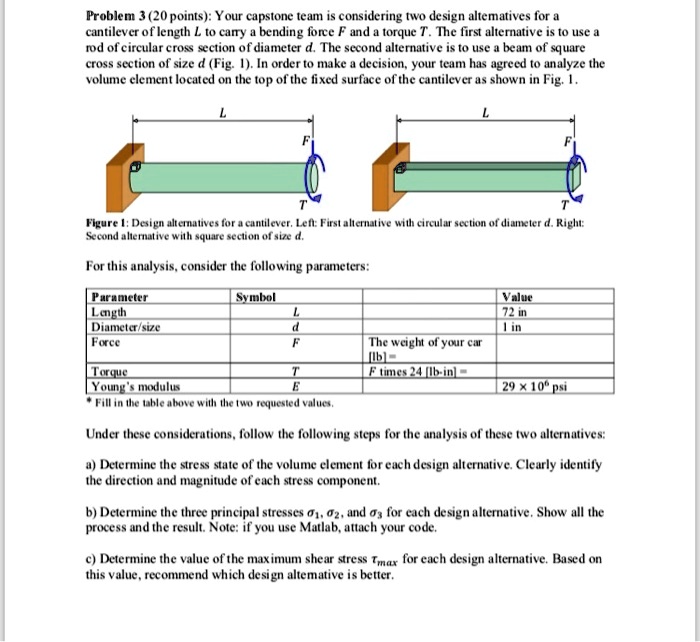 SOLVED: Problem 3(20 points):Your capstone team is considering two ... SOLVED: Problem 3(20 points):Your capstone team is considering two ...