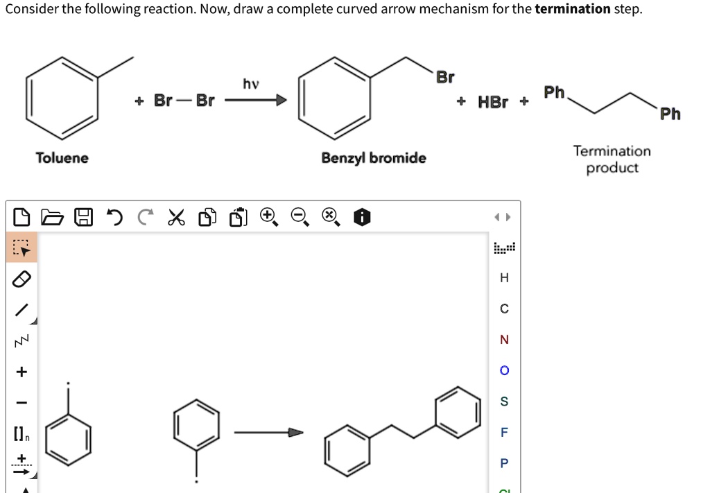 SOLVED: Consider the following reaction: Now, draw a complete curved ...