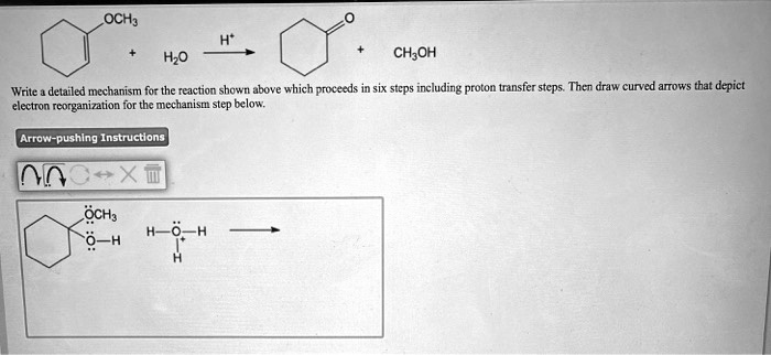 SOLVED: OCH, Hzo CHOH Wrile detailed mechanism for the reaction shown ...