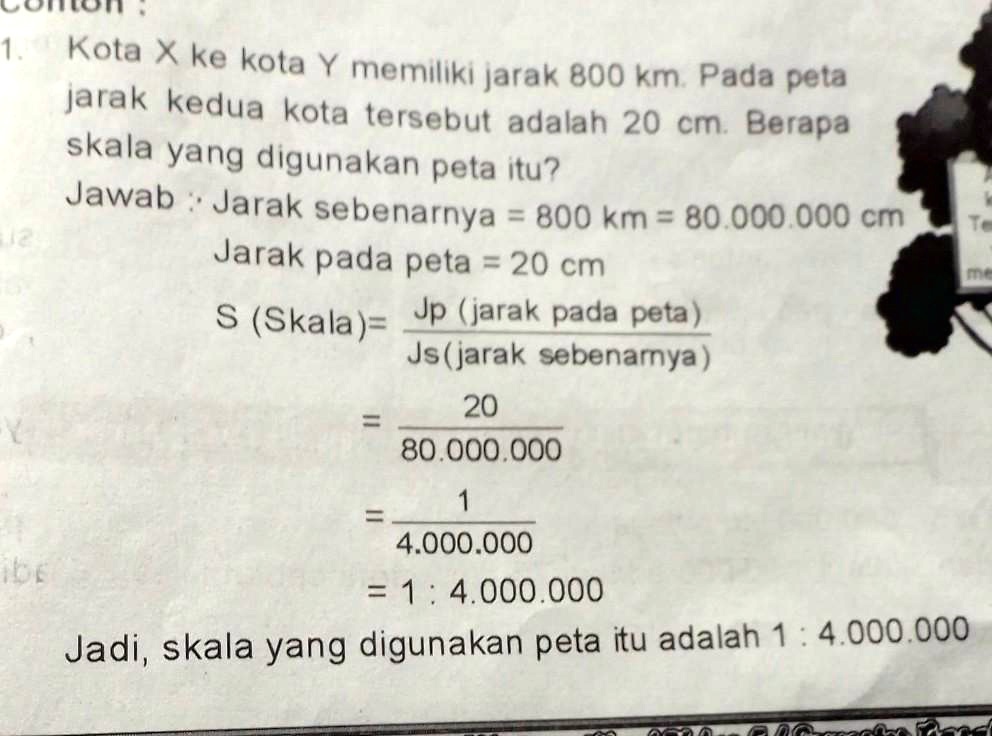 SOLVED: 1. jembatan penghubung dua desa panjang sebenarnya 9 meter ...