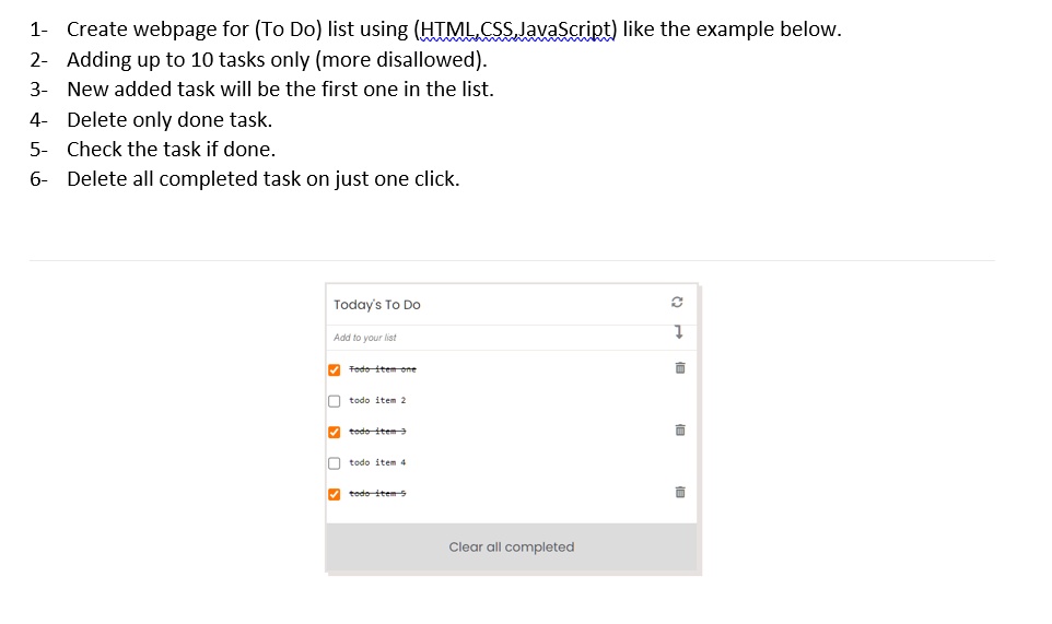 Solved Texts Create The Same Page And Same Functions Using Simple Js 1 Create A Webpage For A